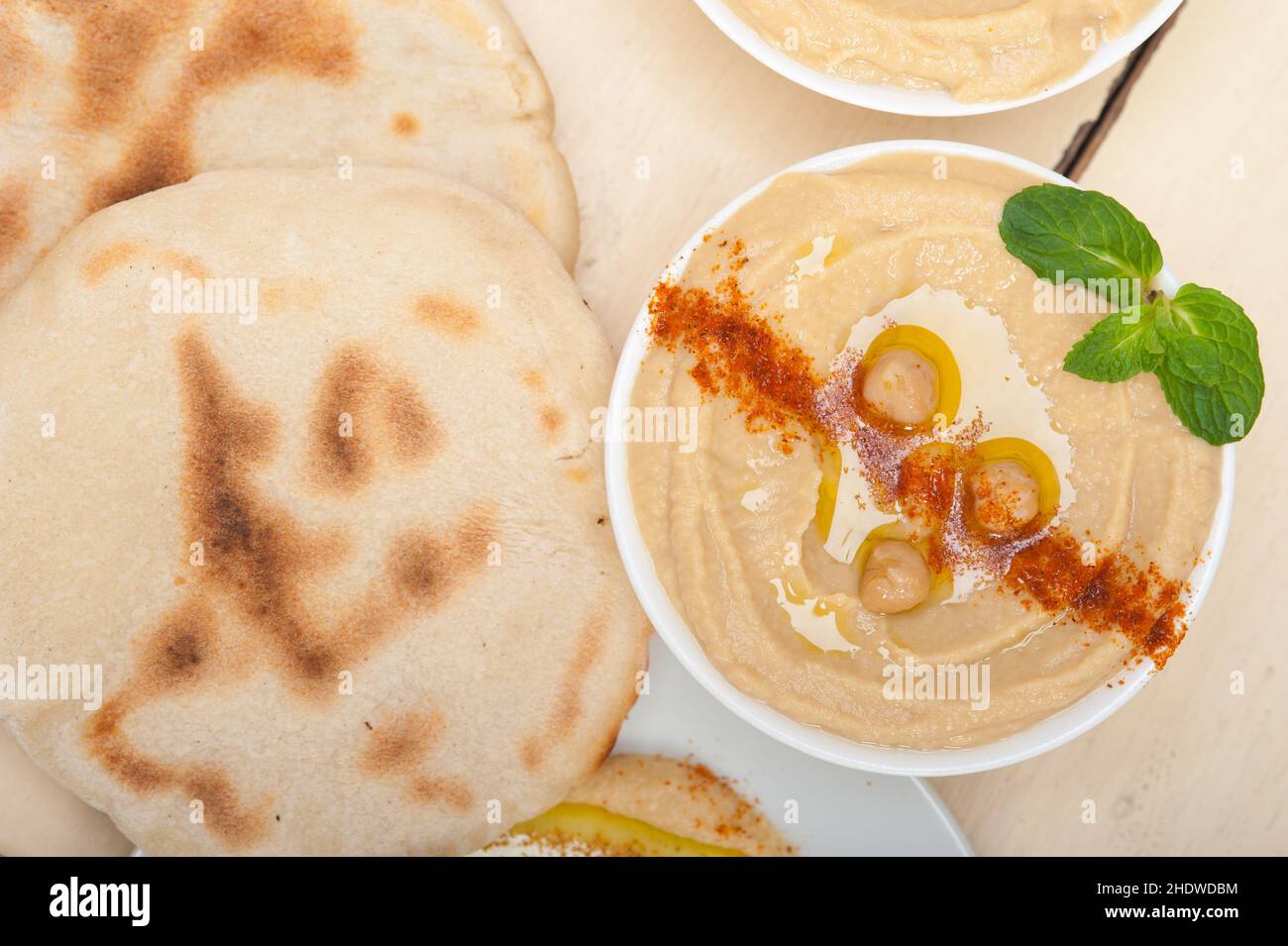 chickpea mash, hummus Stock Photo - Alamy