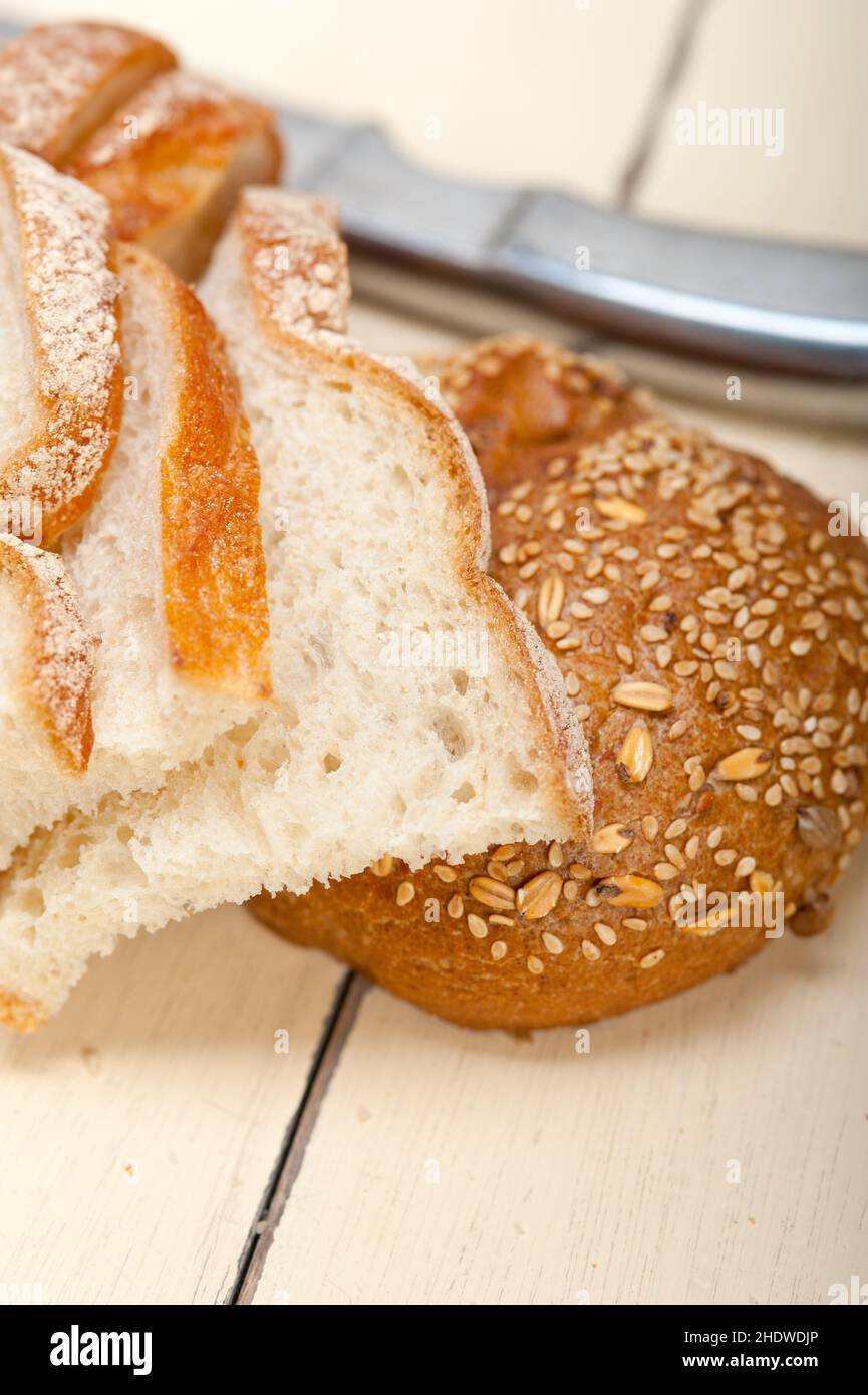 bun, white bread, buns, white breads Stock Photo - Alamy