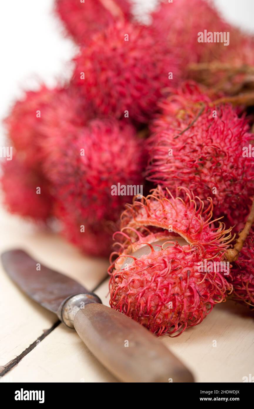 rambutan, tropical fruit, rambutans, tropical fruits Stock Photo - Alamy