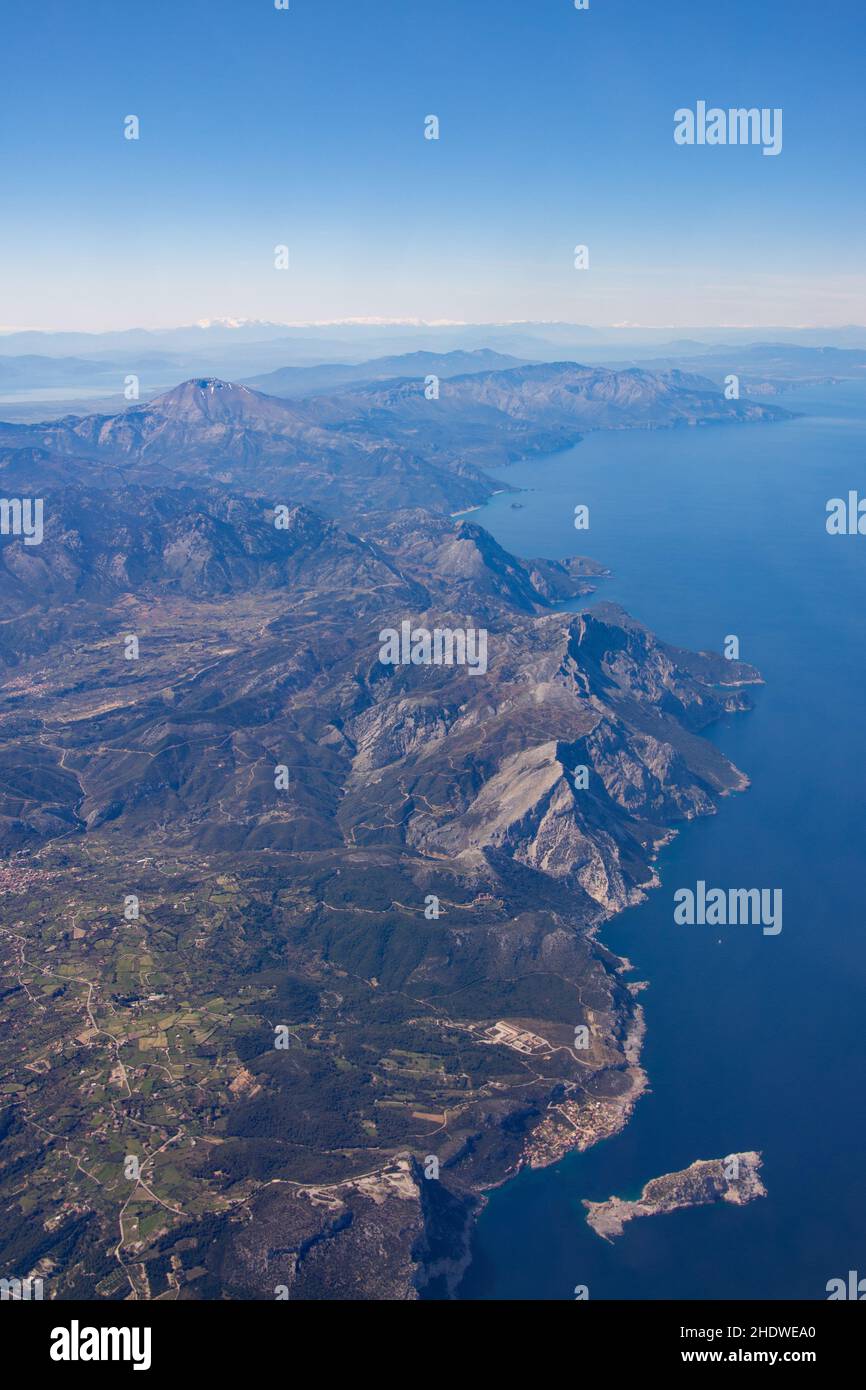 coast, aegean sea, attika, coasts, aegean seas Stock Photo - Alamy