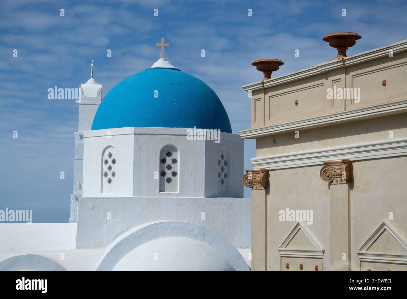 church, oia, greek orthodox, churchs, oias, greek orthodoxs Stock Photo ...