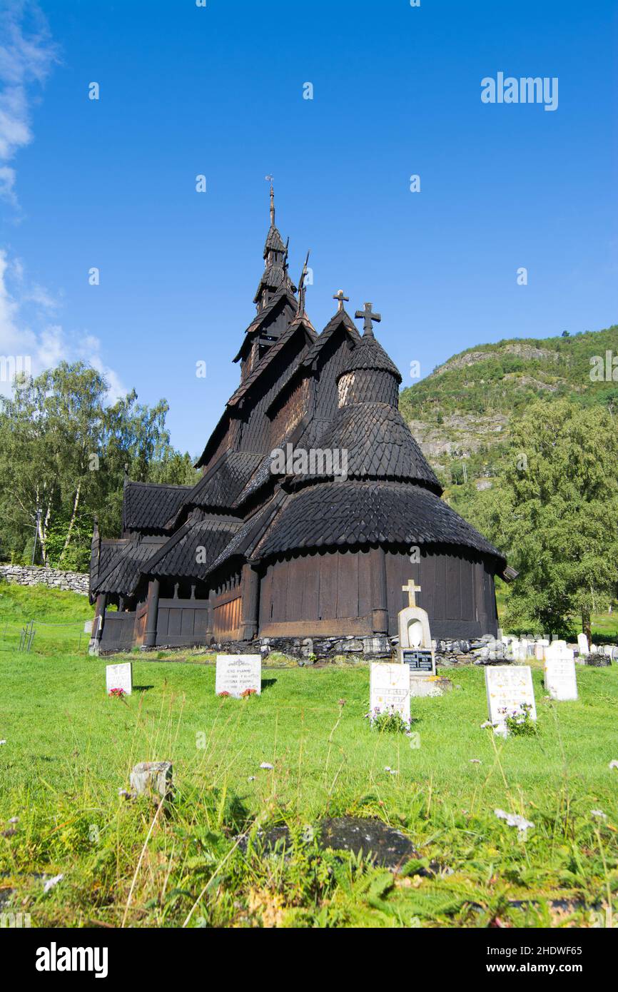 borgund stave church Stock Photo - Alamy