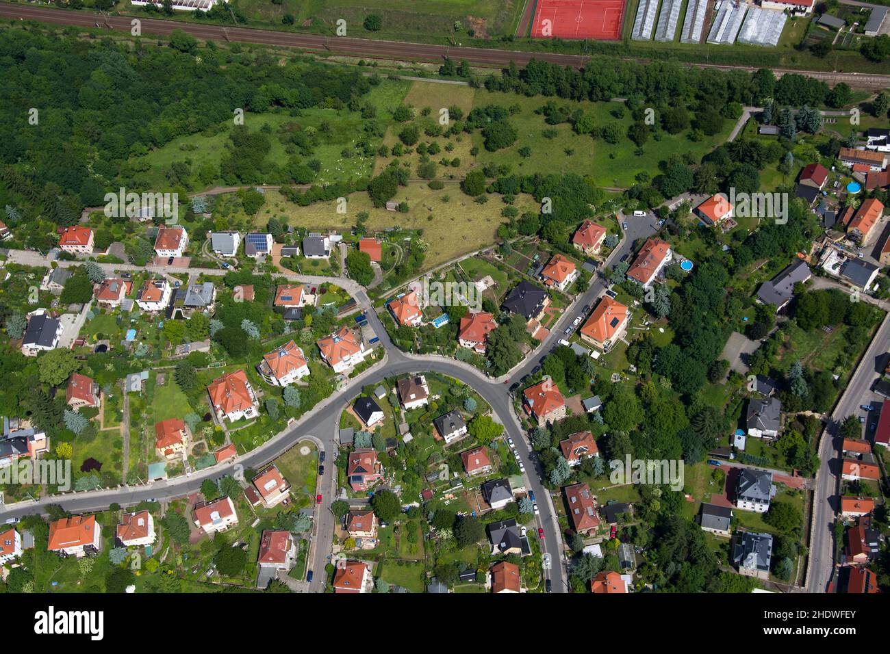 dresden, residential area, dresdens, residential areas Stock Photo - Alamy