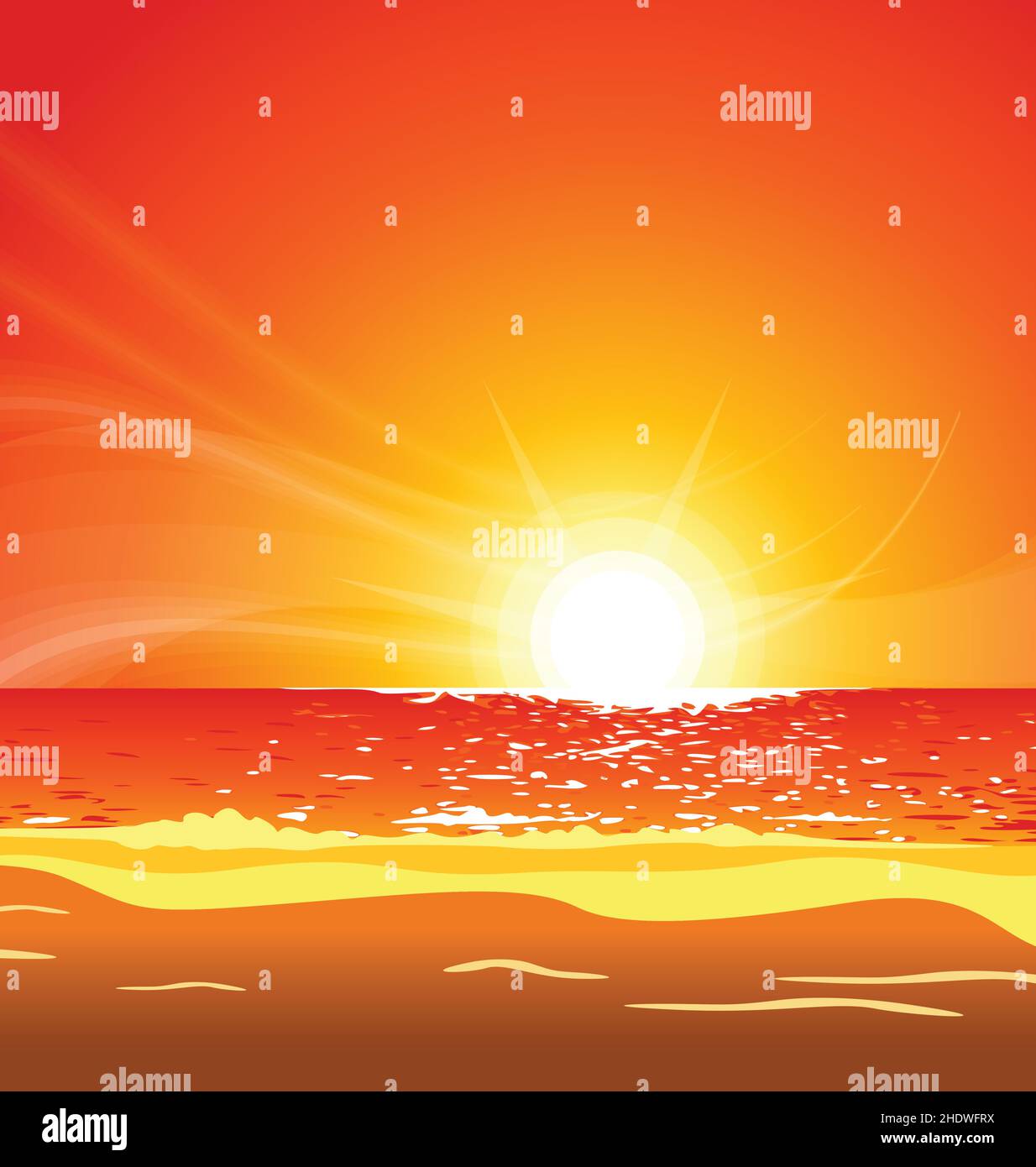 Tranquil tropical Stock Vector Images - Alamy