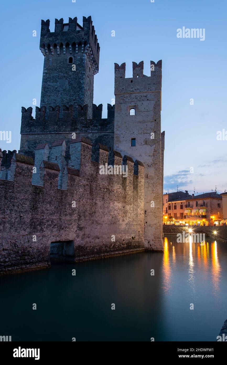 castello scaligero, castello scaligeros Stock Photo - Alamy