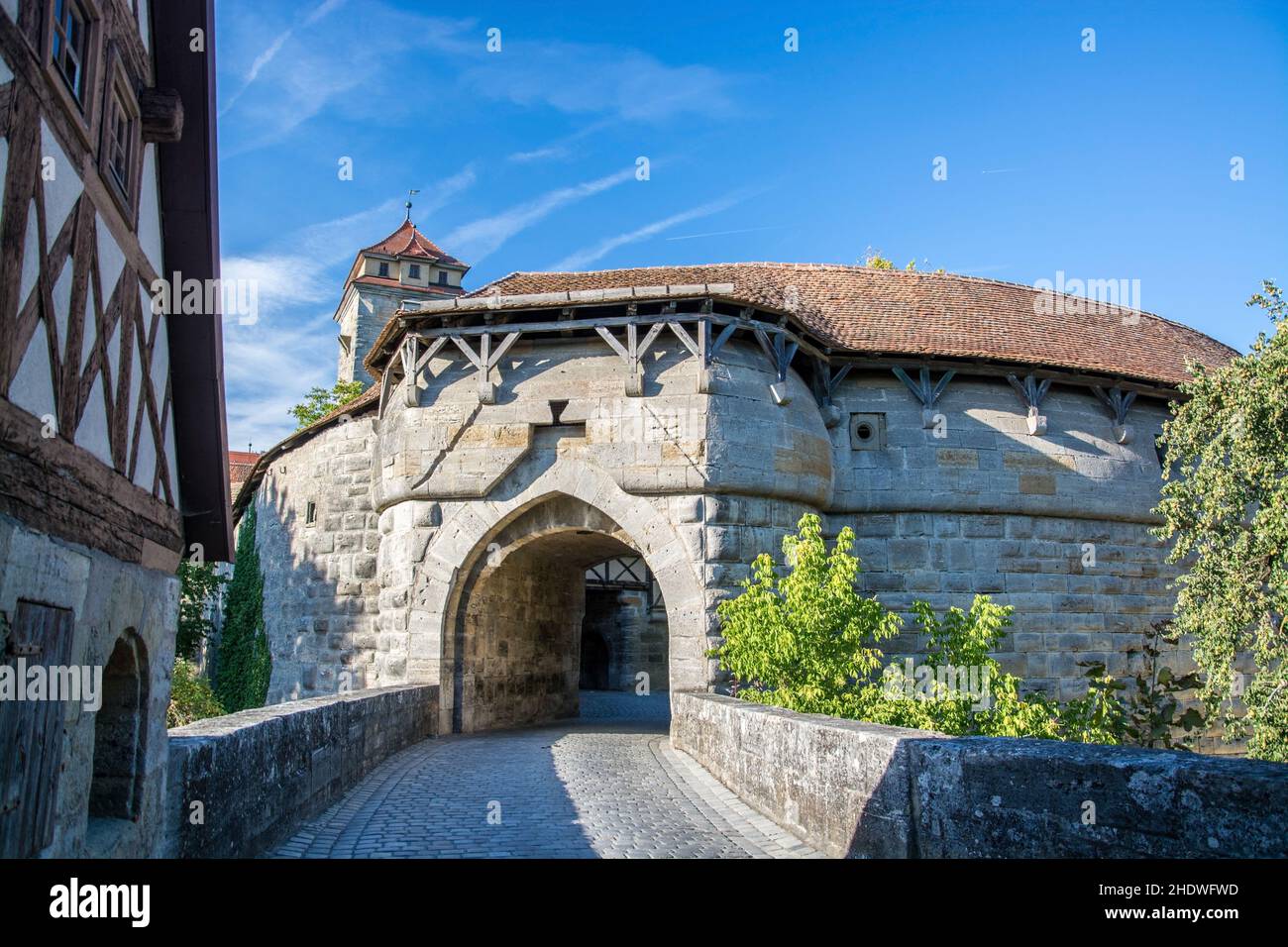 city fortification, rothenburg ob der tauber, city fortifications ...