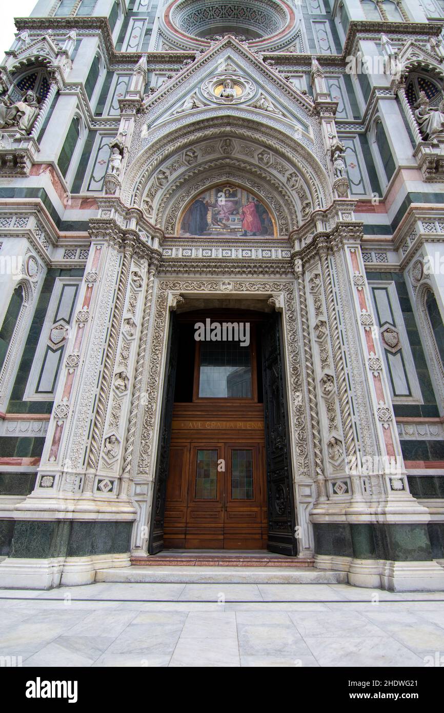 santa maria del fiore, church door, santa maria del fiores, chruch ...