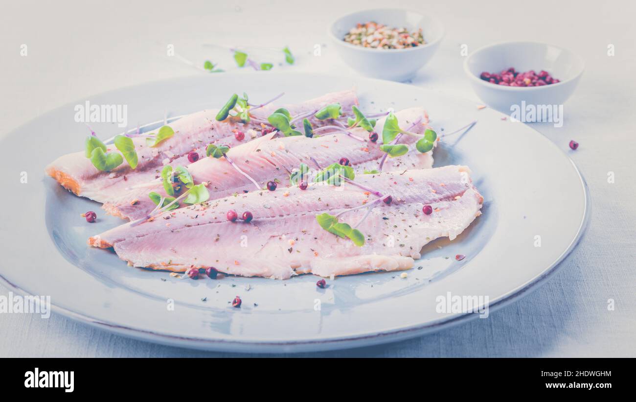 fish fillet, trout filet, fish fillets, trout filets Stock Photo - Alamy