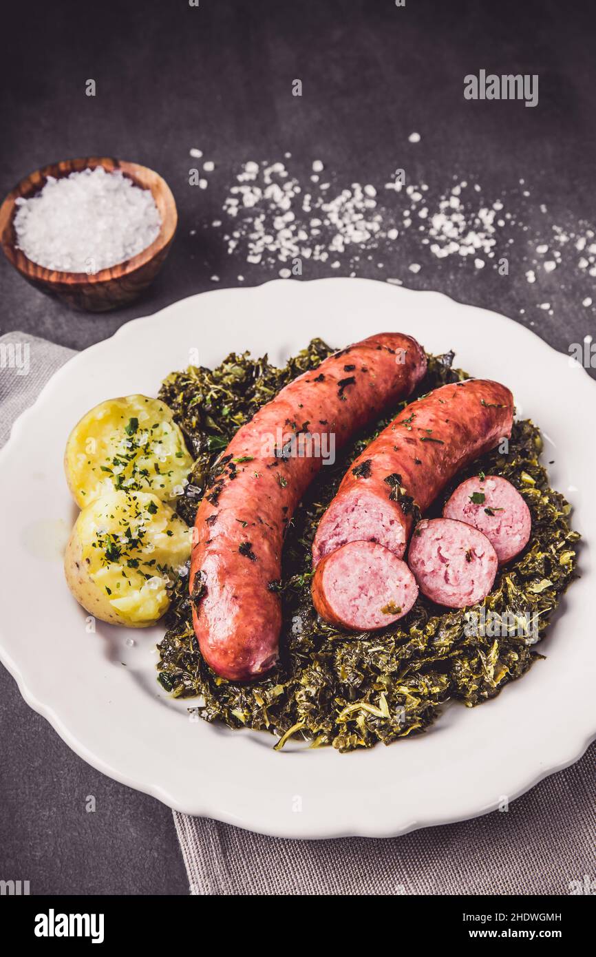 kale, homemade, pinkel, kales, homemades, pinkels Stock Photo - Alamy