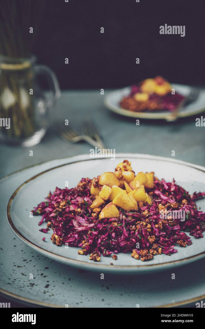 red cabbage, red cabbage salad, red cabbages, red cabbage salads Stock ...
