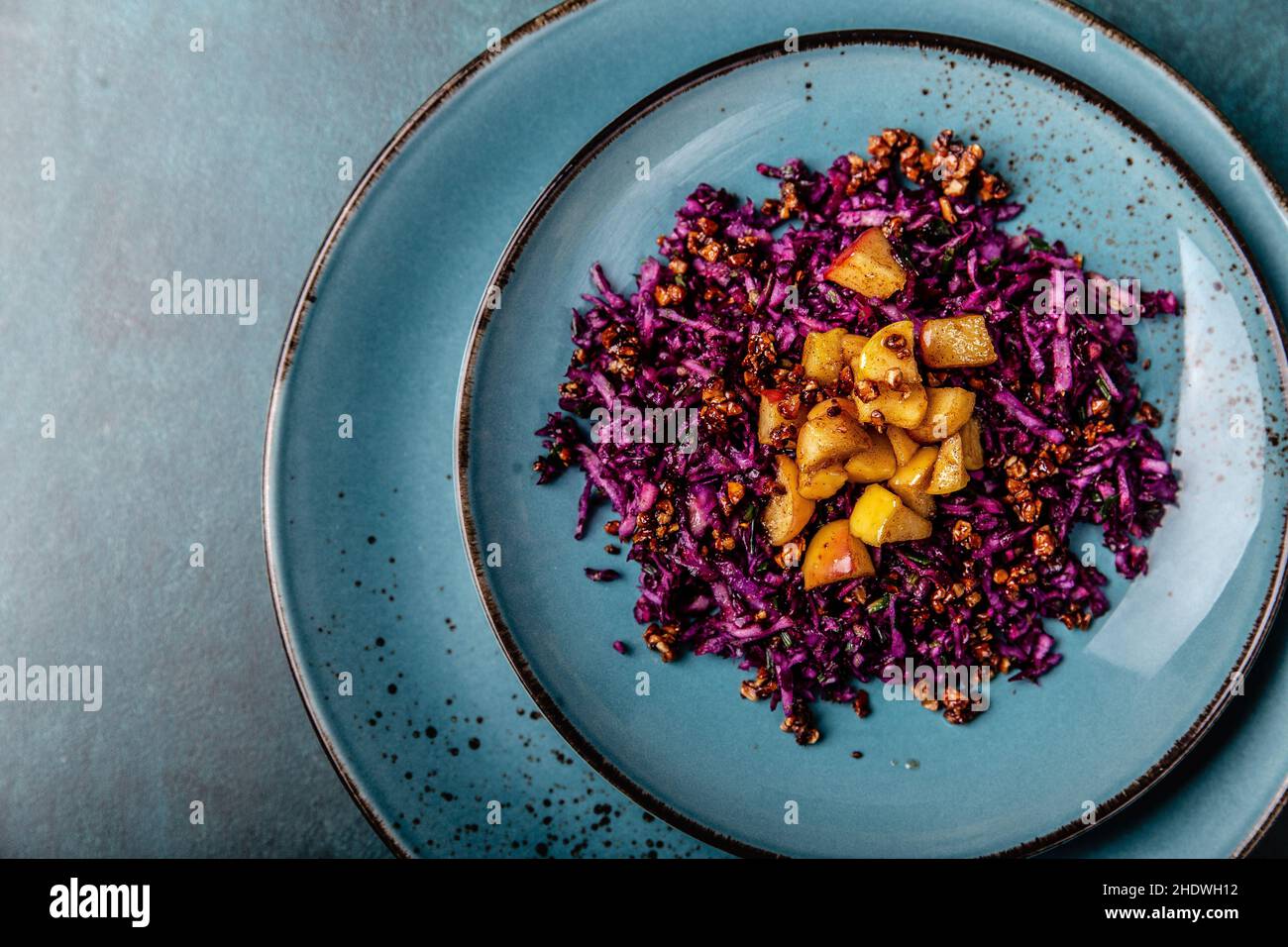 red cabbage salad, red cabbage salads Stock Photo - Alamy