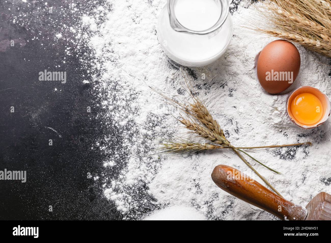 flour, baking ingredients, raw egg, flours, ingredient, raw eggs Stock ...
