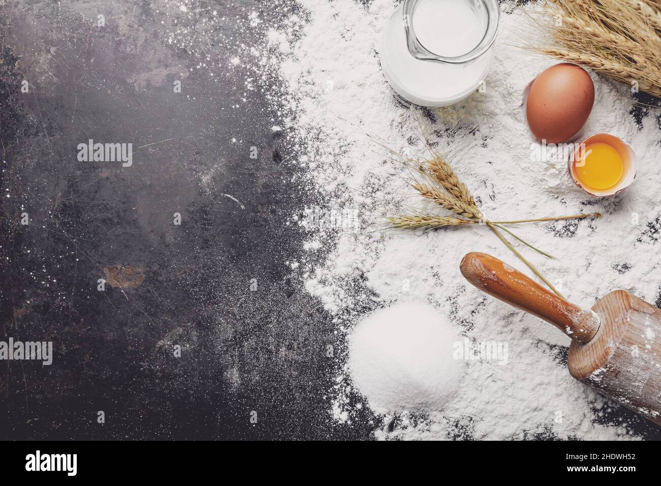 Rolling pins eggs flour hi-res stock photography and images - Alamy