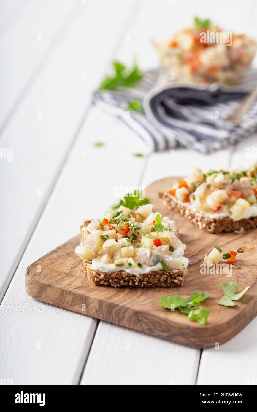 homemade, herring salad, homemades Stock Photo - Alamy