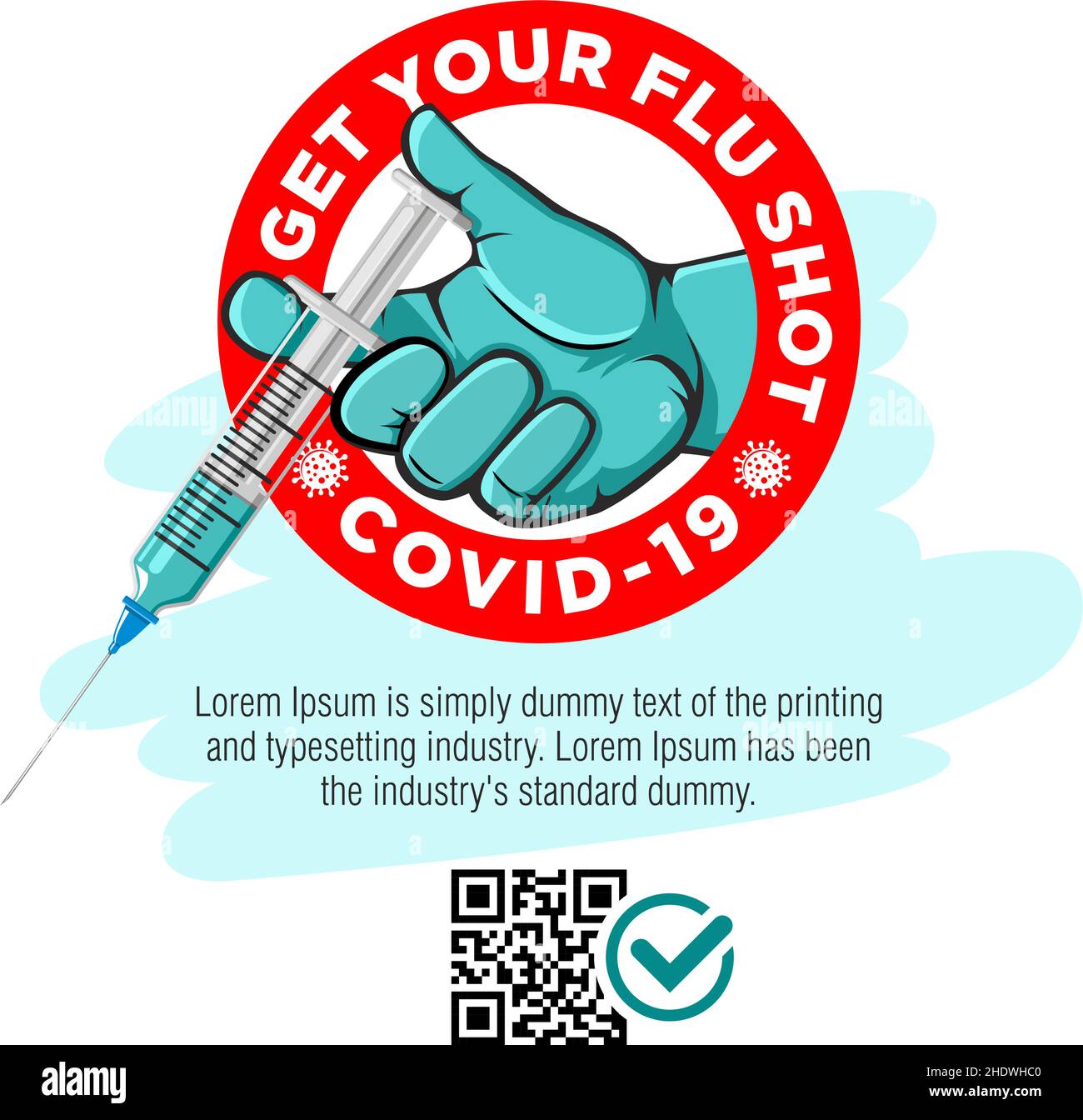 Hand of doctor or nurse in medical glove inject vaccine against ...