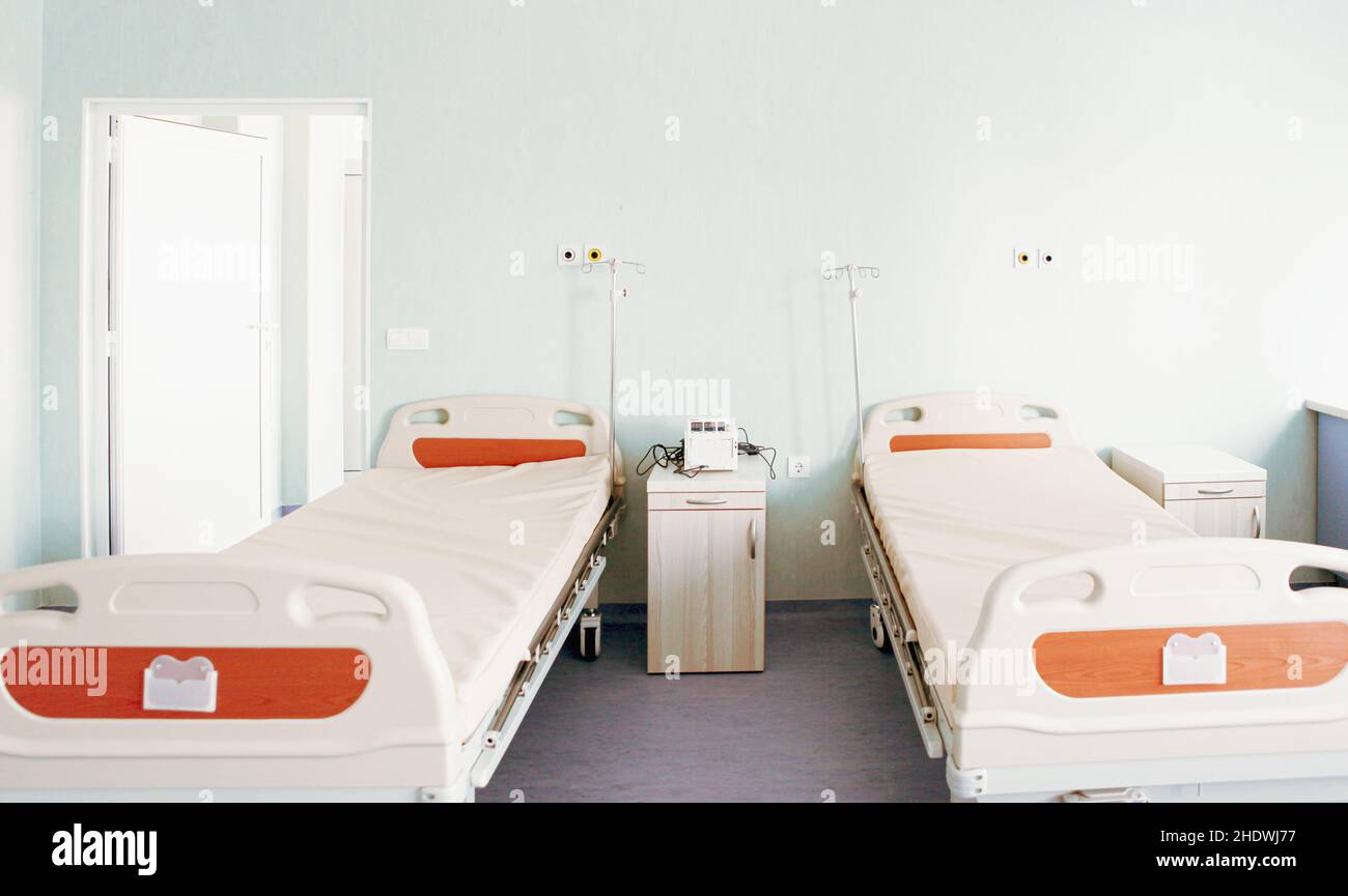 hospital bed, hospital ward, clinic, hospital beds, medical center ...