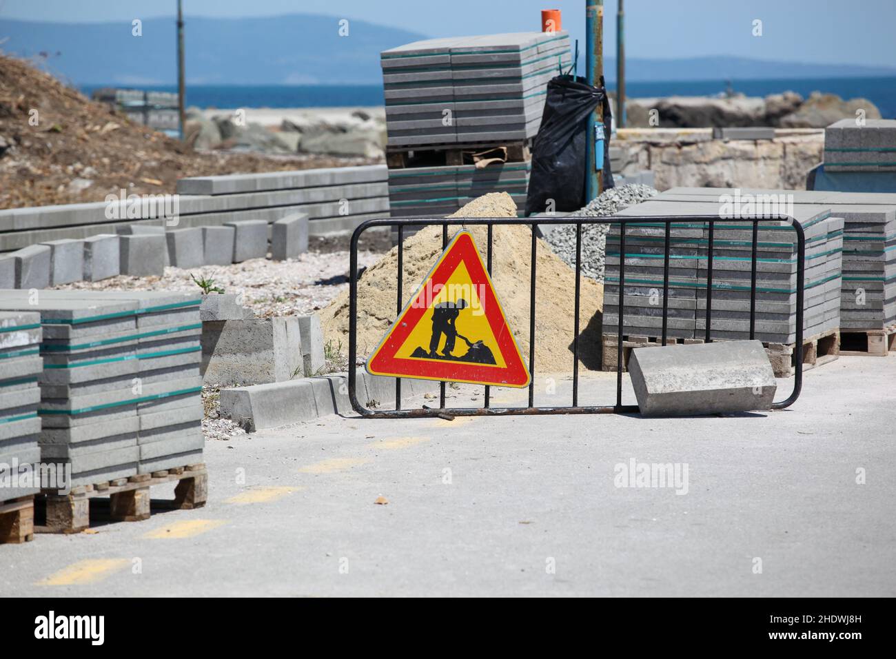 warning sign, construction site, construction, warning signs ...