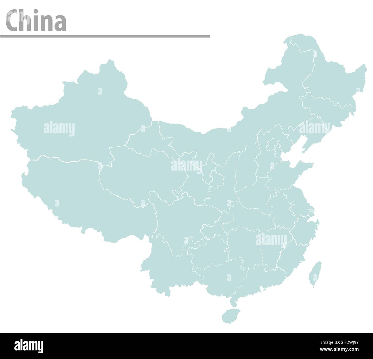 Hubei china asia map hi-res stock photography and images - Alamy