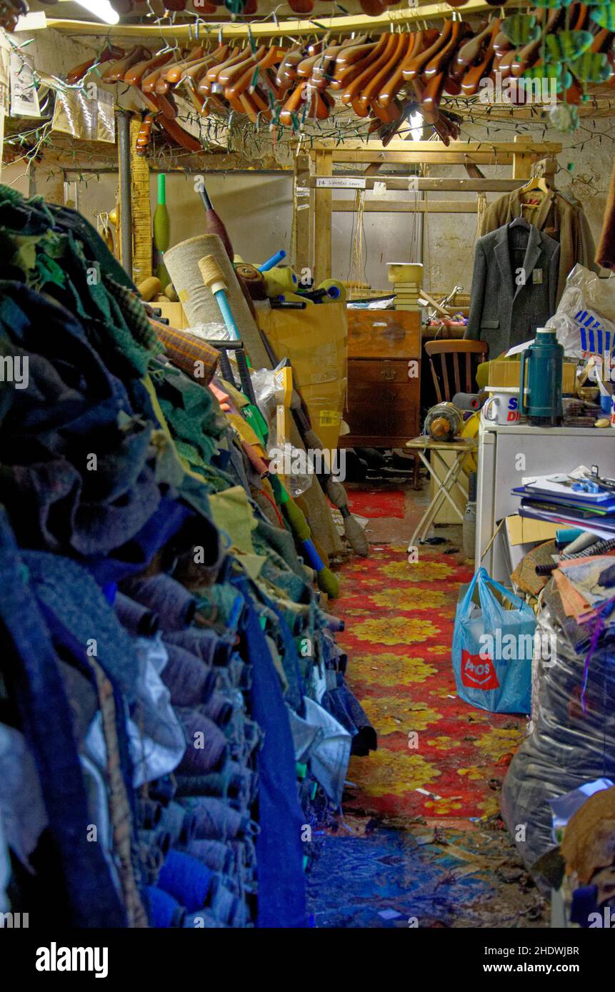 Back store of an antic shop in Stornoway, Isle of Lewis, Outer Hebrides ...