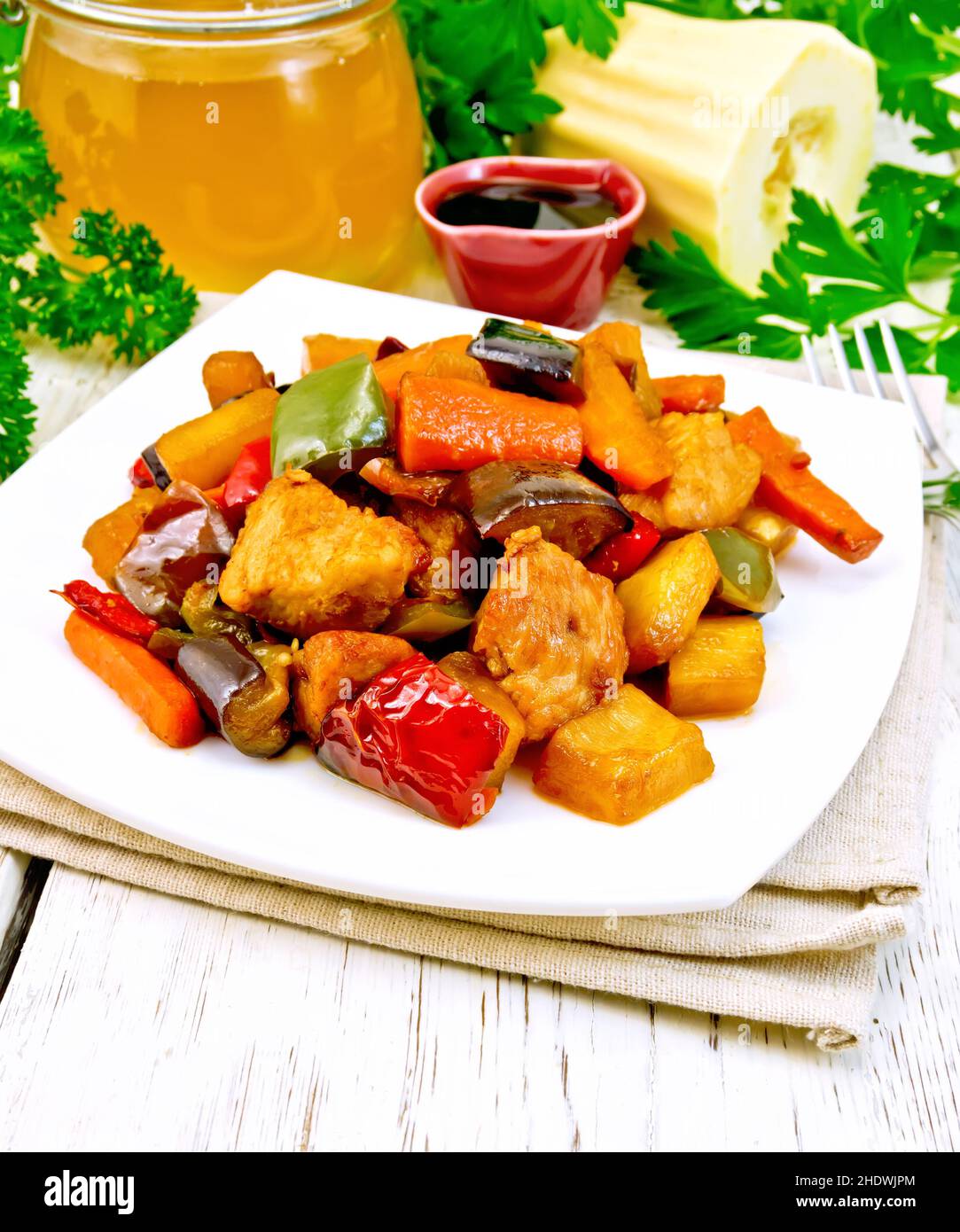 vegetable pan, dish, vegetable pans, dishes Stock Photo - Alamy