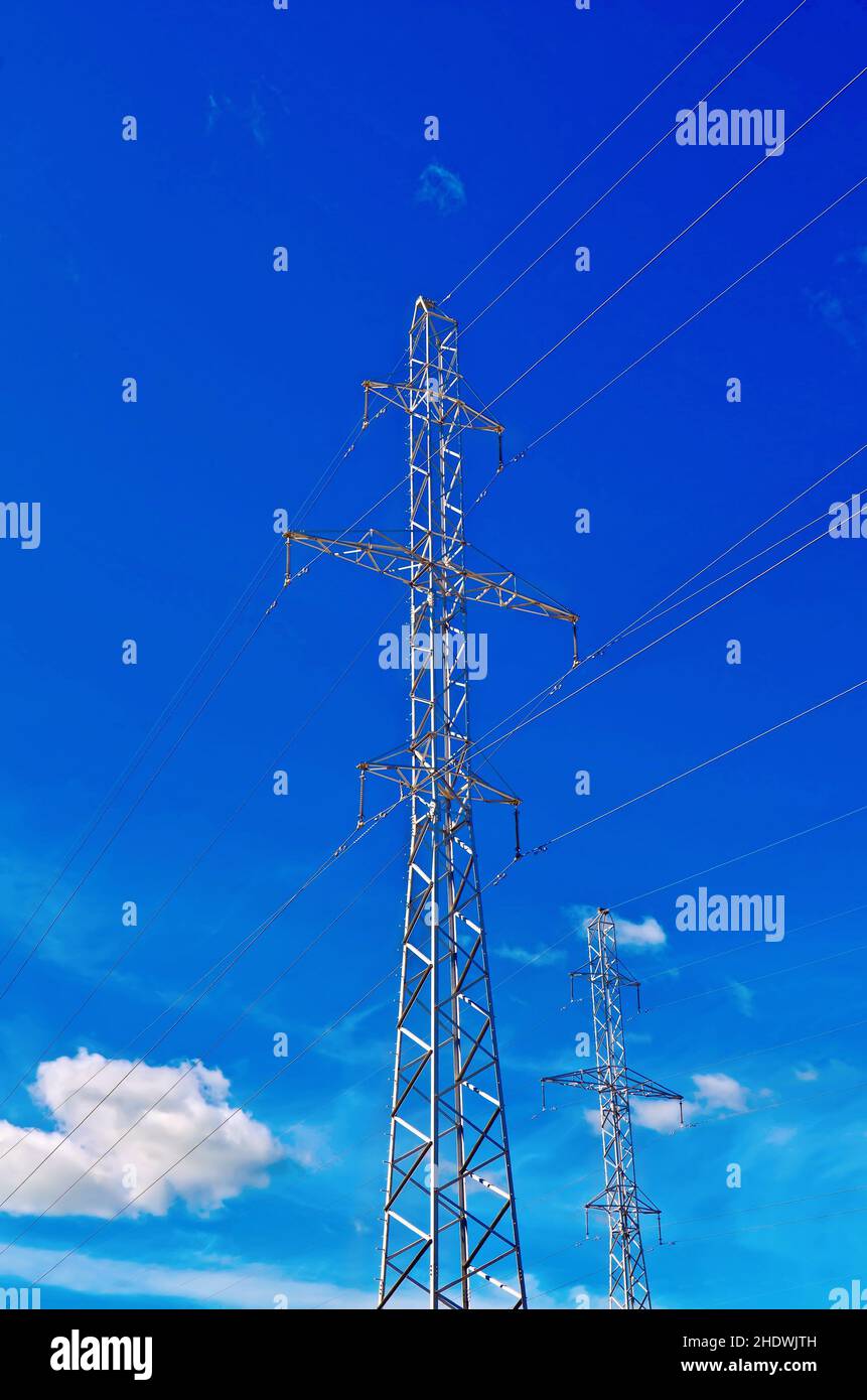 power supply, electrical tower, power supplies, electrical towers Stock ...