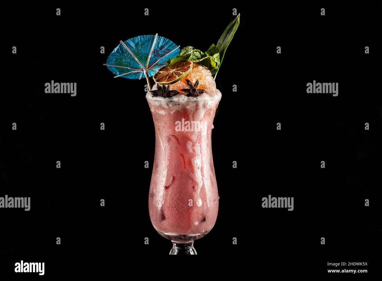High-end craft cocktail isolated on a black background Stock Photo - Alamy