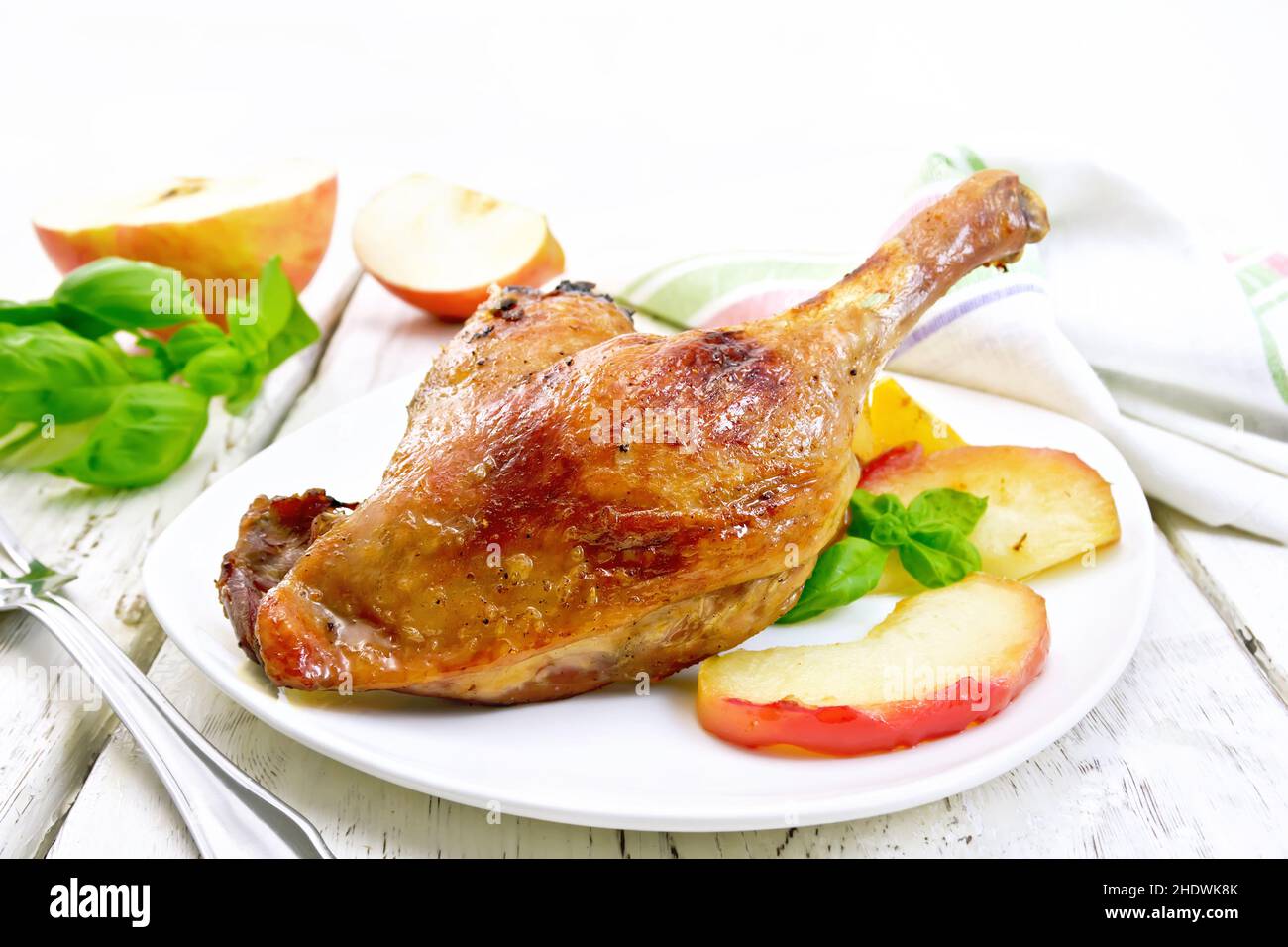 lunch, duck leg, lunch time, duck legs Stock Photo - Alamy
