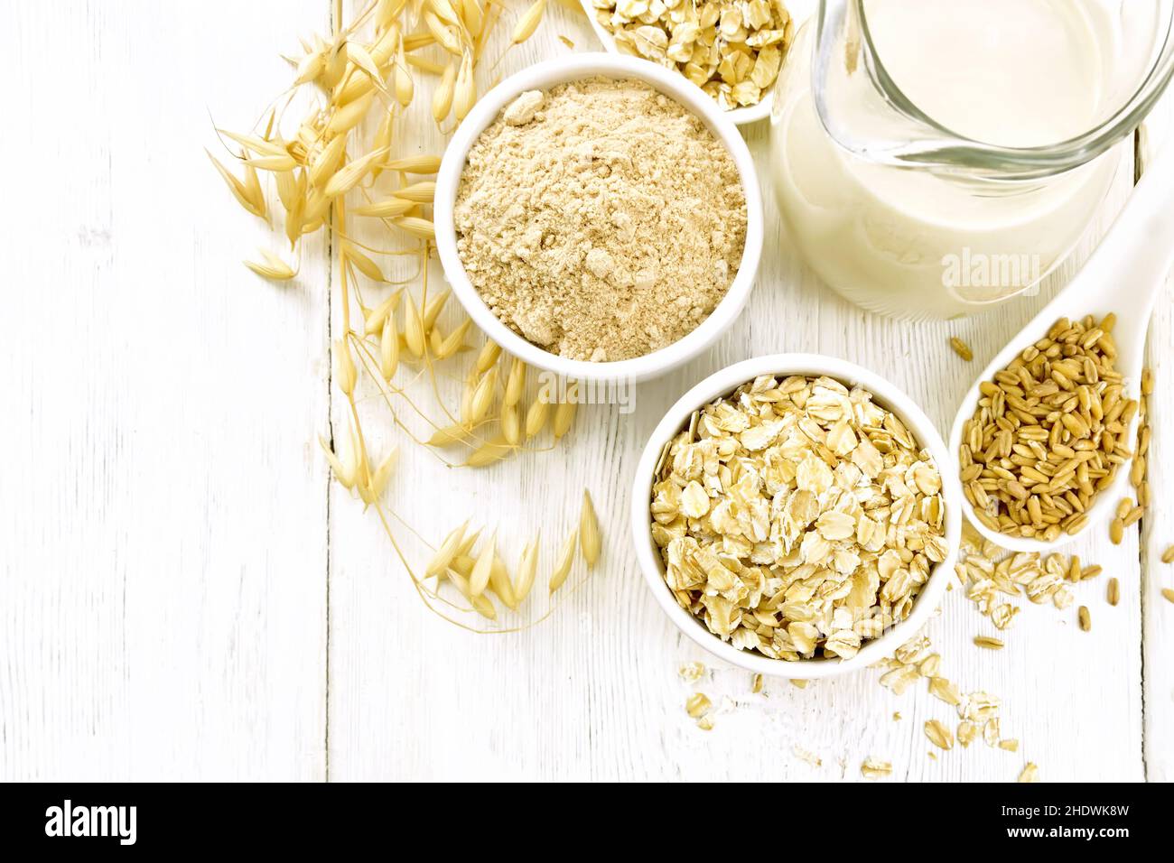 oatmeal, oat, flour oat, oatmeals, oats, flour oats Stock Photo - Alamy