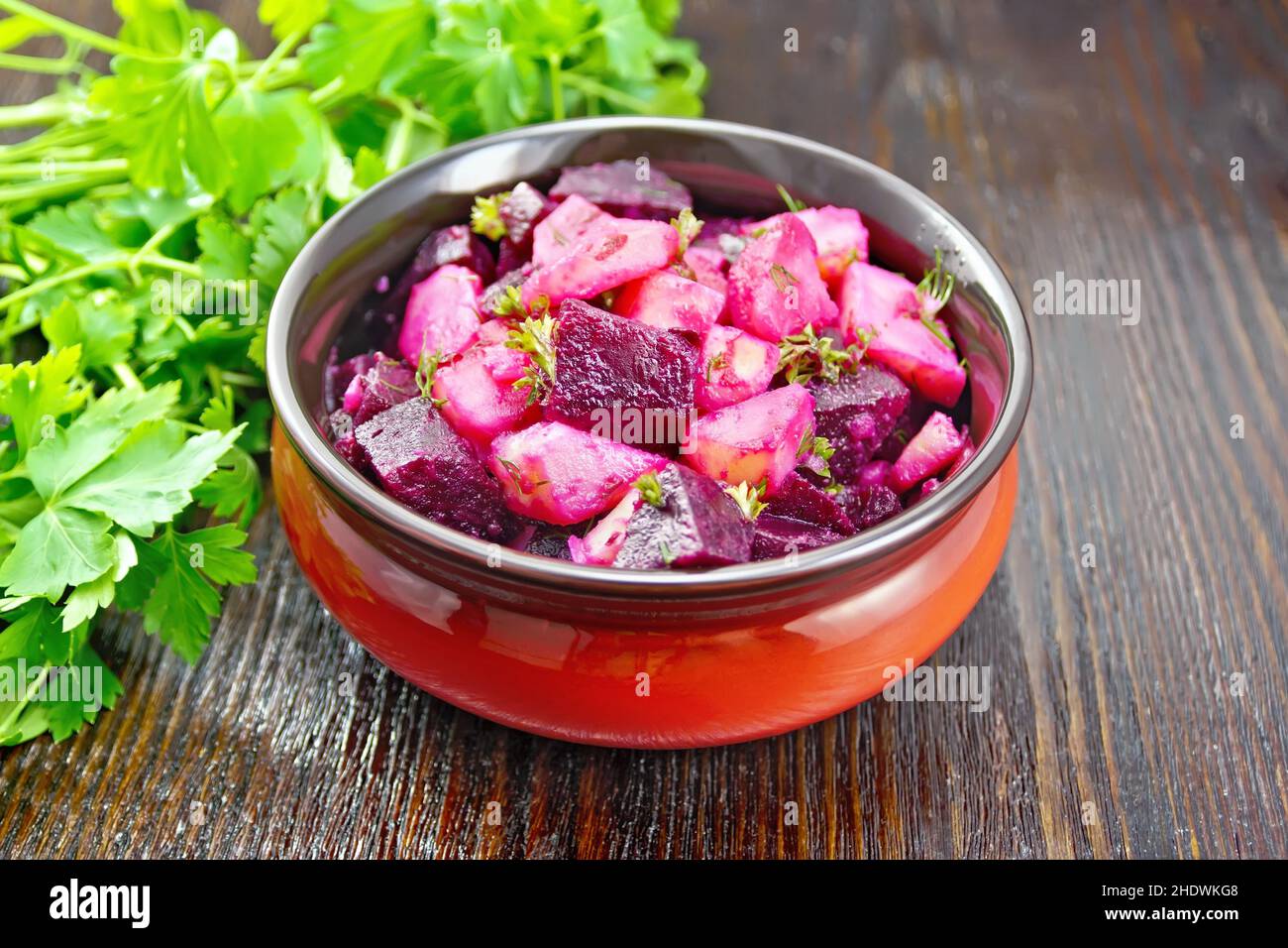 beetroot and potato salad Stock Photo - Alamy