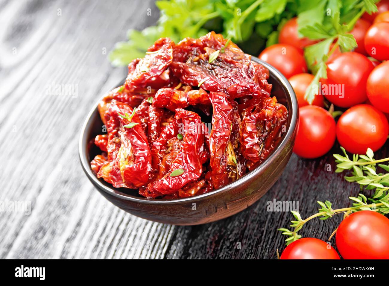 dried tomato, dried tomatos Stock Photo - Alamy