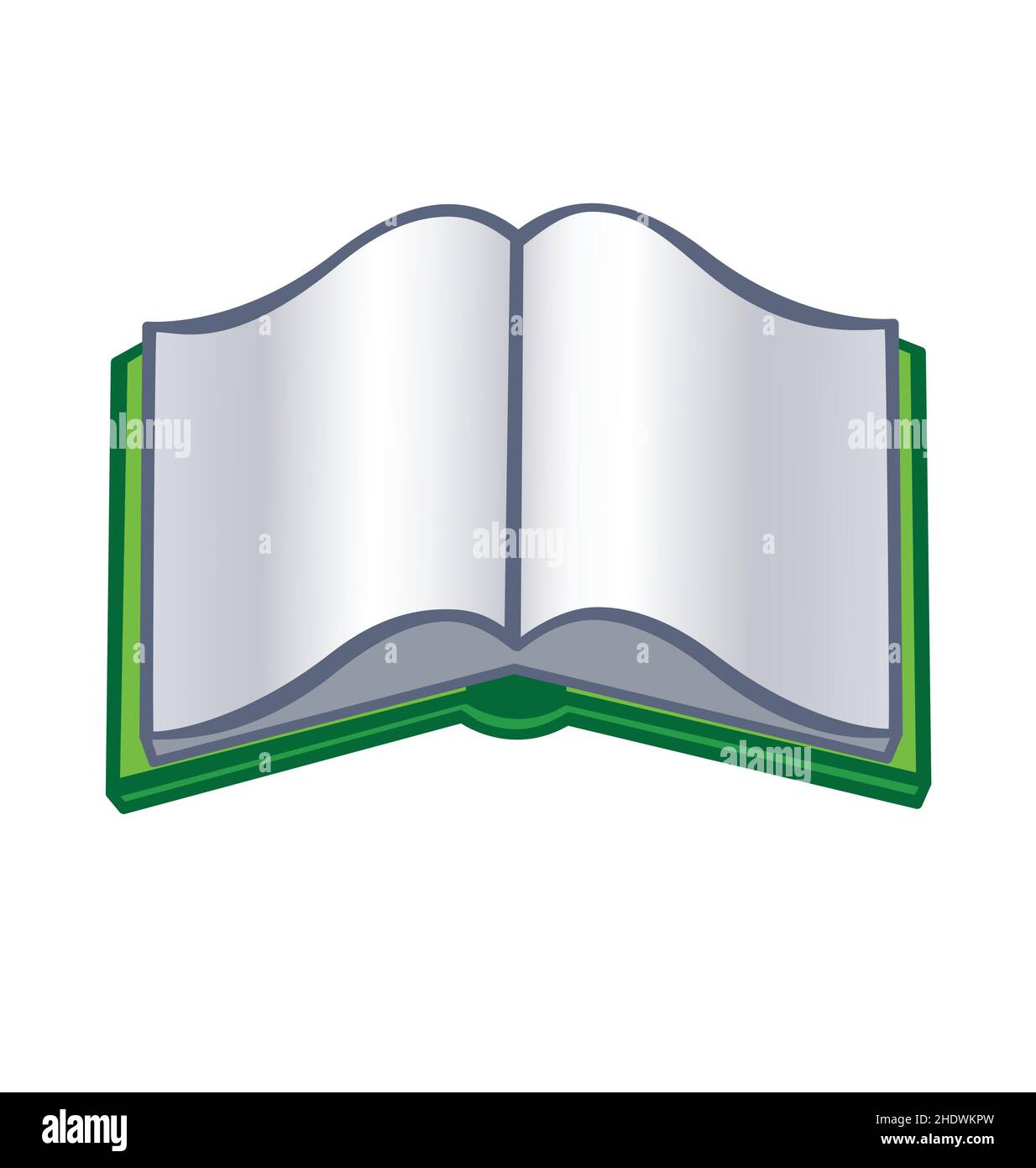 open book icon element with blank pages symbol vector isolated on white ...