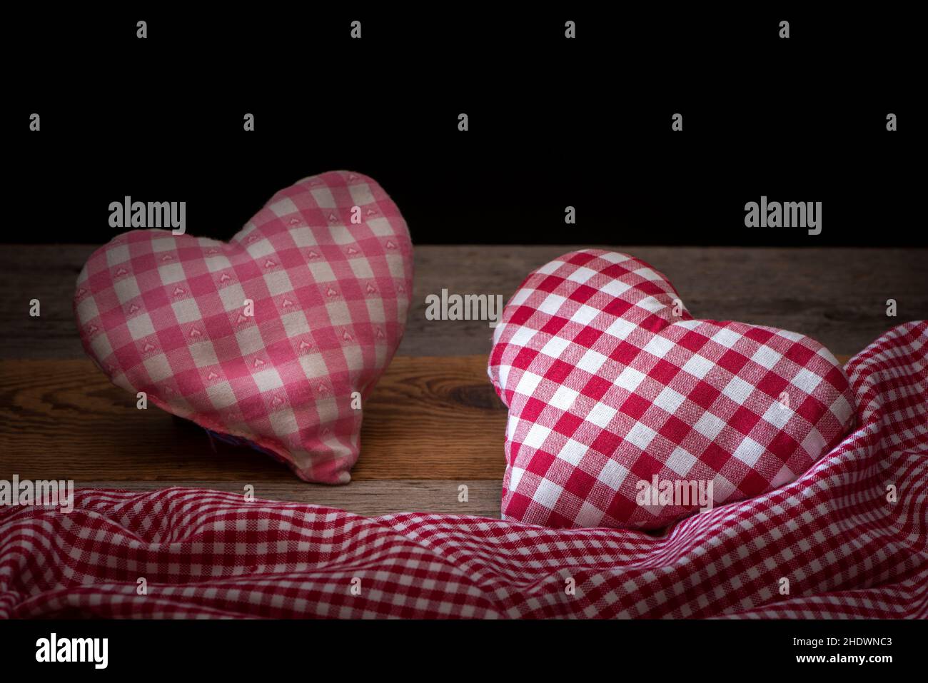 textile heart, textile hearts Stock Photo - Alamy