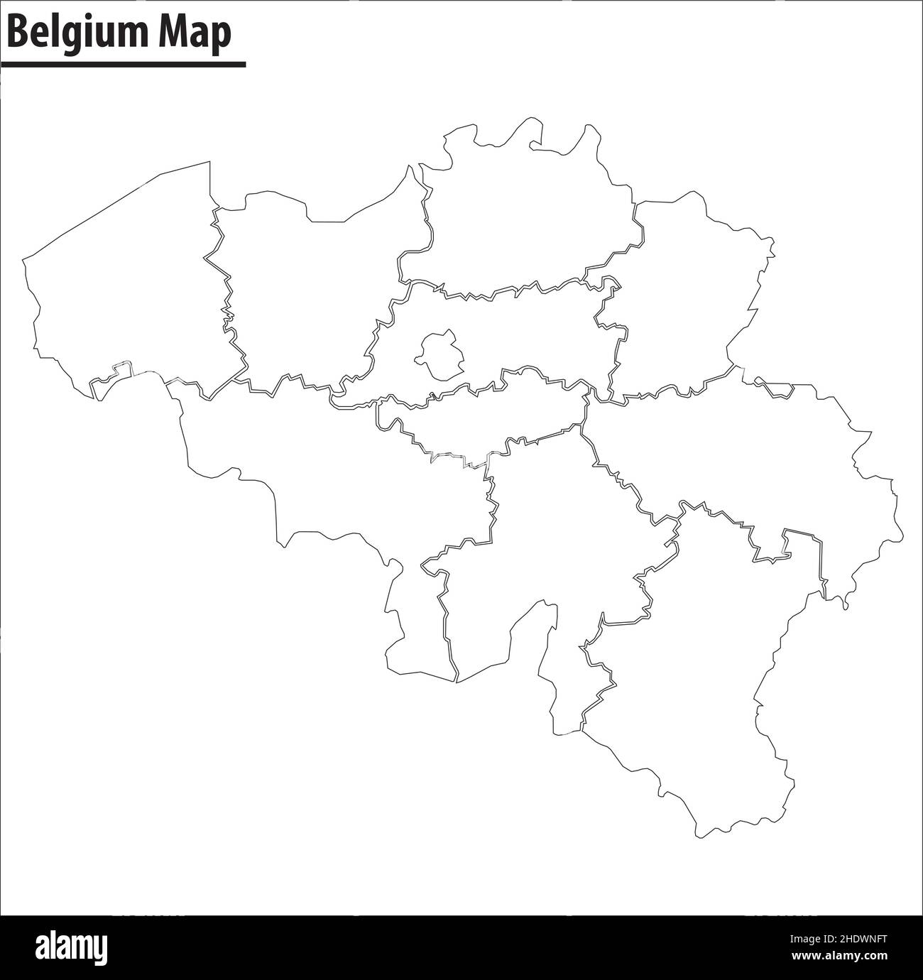 Belgium map Black and White Stock Photos & Images - Alamy