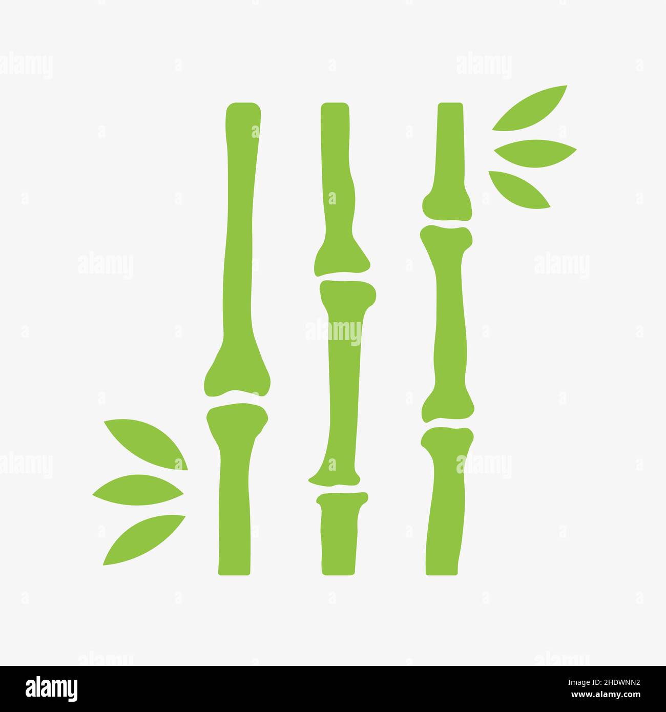 Vector illustration of bamboo stalks and leaves Stock Vector Image ...
