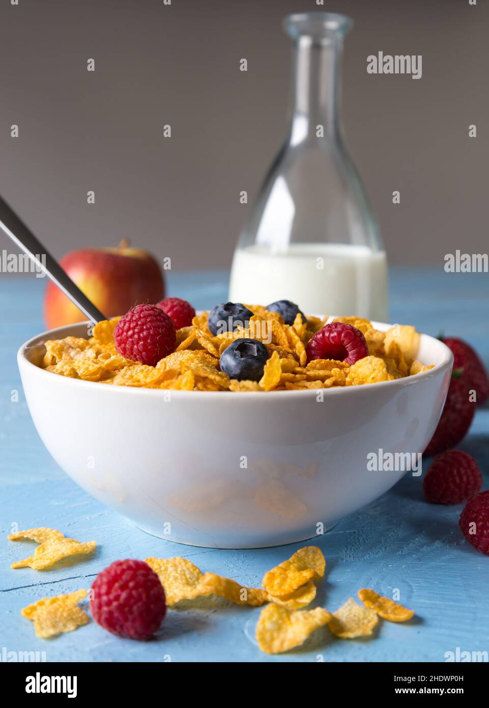breakfast, corn flakes, breakfasts Stock Photo - Alamy
