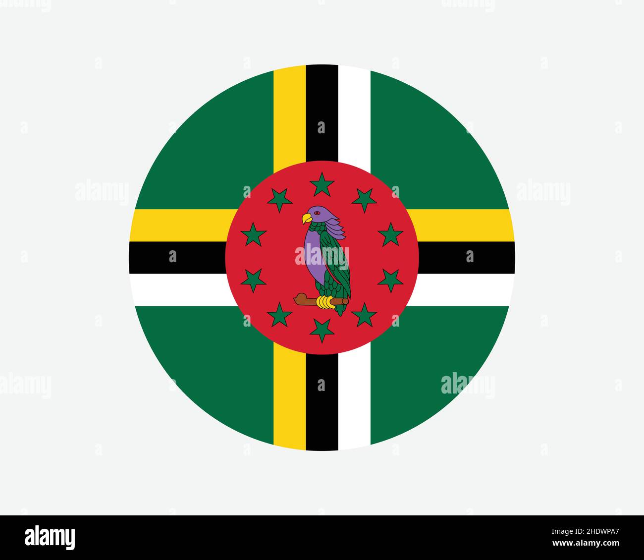 Caribbean island of dominica art Stock Vector Images - Alamy