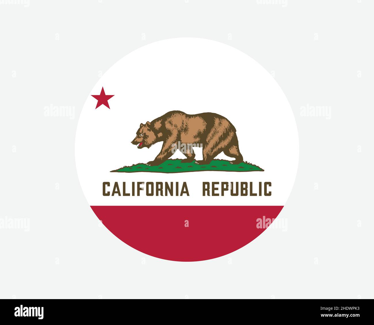 California Flag Outline