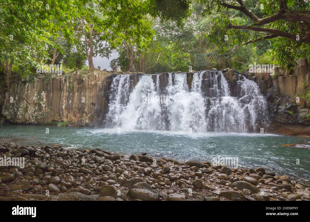 waterfall, mauritius, rochester falls, cascade, waterfalls Stock Photo ...