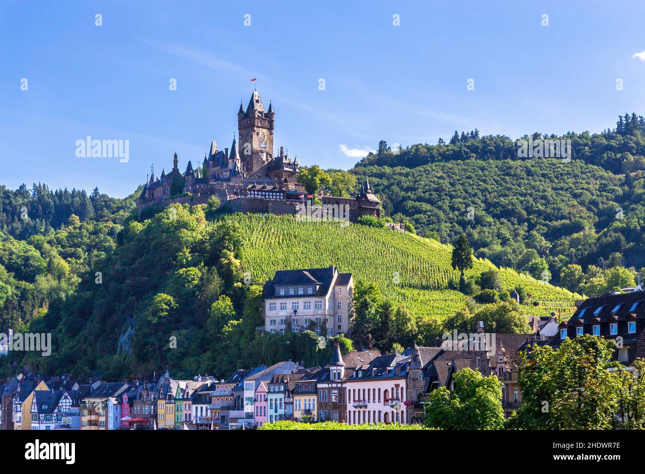 reichsburg castle, cochem, reichsburg castles, cochems Stock Photo - Alamy