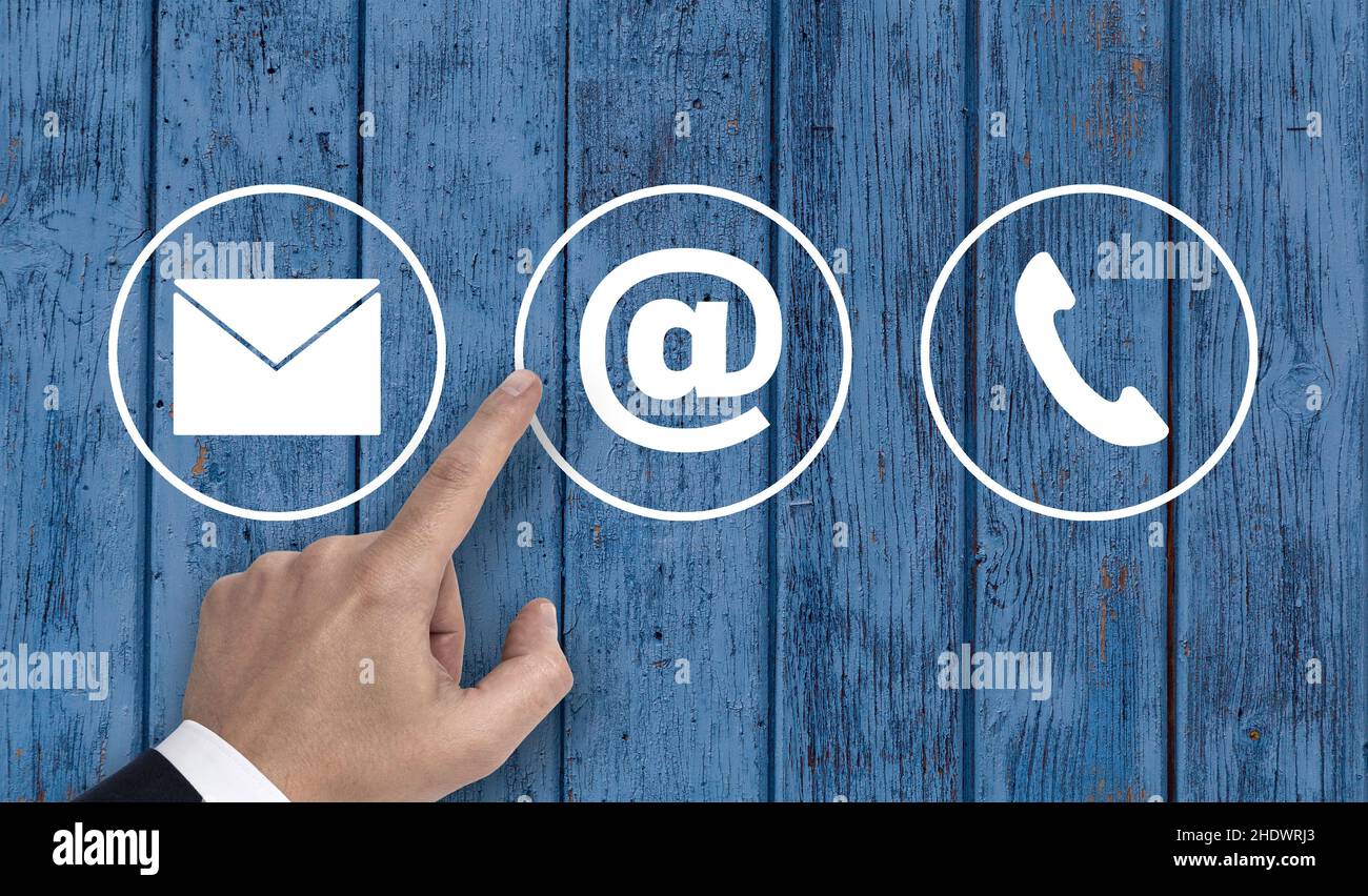 Corporate contact symbols hi-res stock photography and images - Alamy