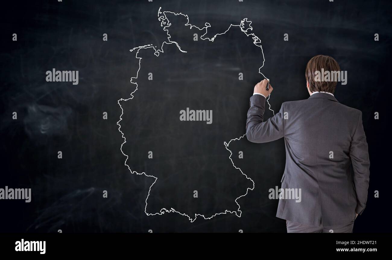 Germany map hi-res stock photography and images - Alamy