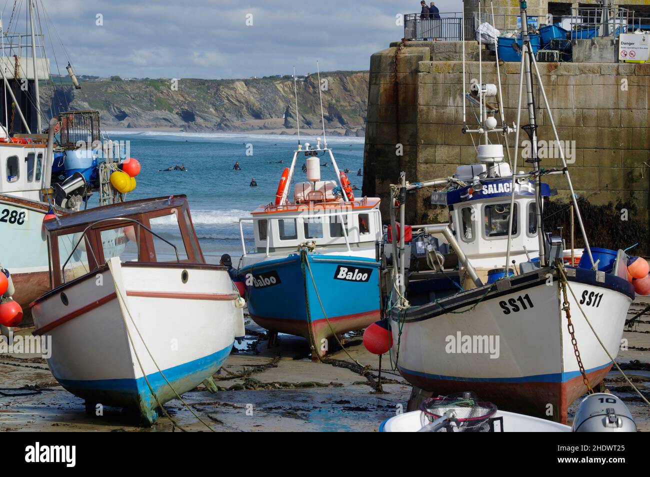 Newquay Harbour, Cornwall Stock Photo - Alamy