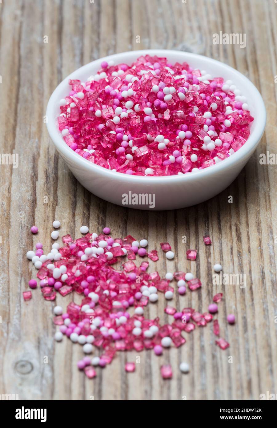 love beads, sugar crumbles, nonpareille, love bead Stock Photo - Alamy