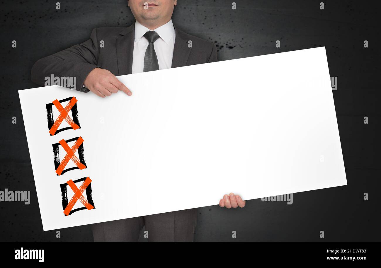 Checklist cross ticking hi-res stock photography and images - Alamy