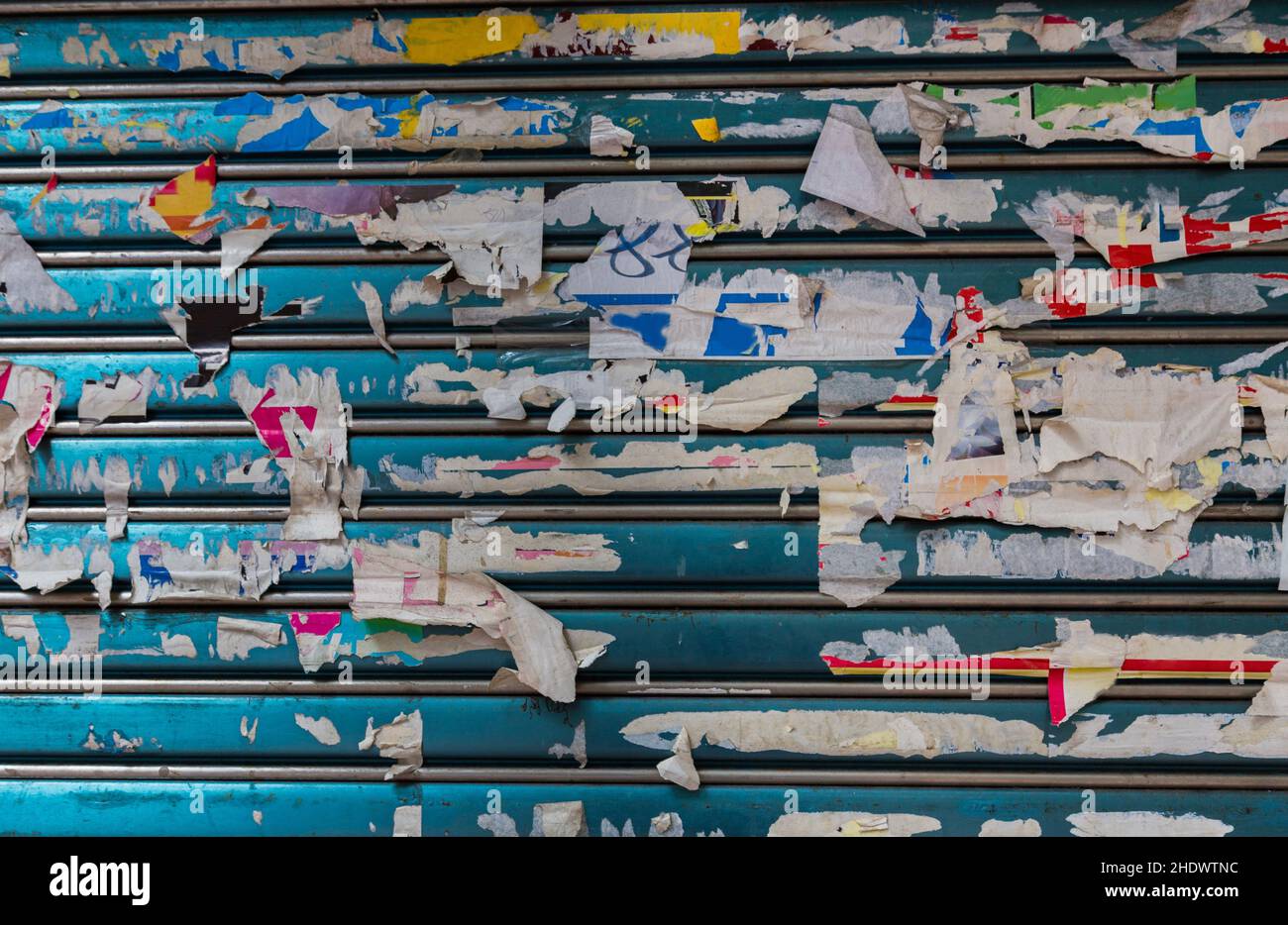 shutters, damaged poster, shutter, damaged posters Stock Photo - Alamy