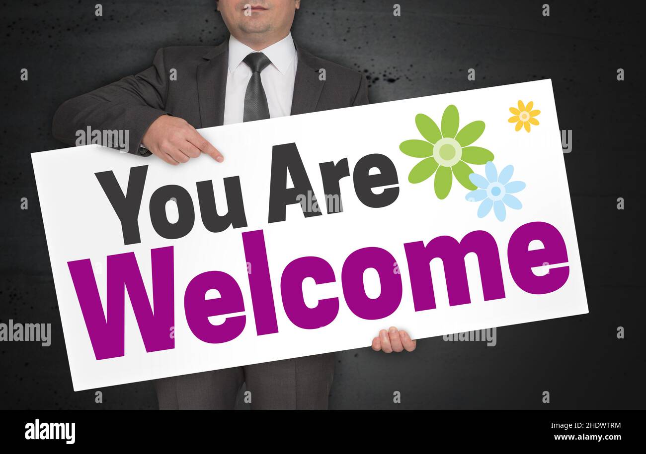 you are welcome Stock Photo - Alamy