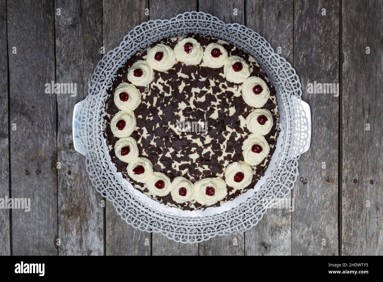 black forest cake, black forest cakes Stock Photo - Alamy