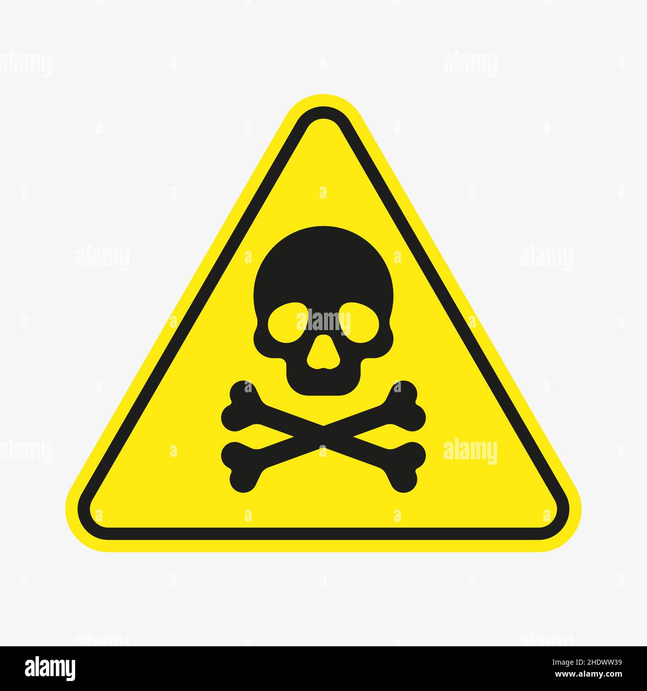 Vector toxic poison icon on white background Stock Vector Image & Art ...