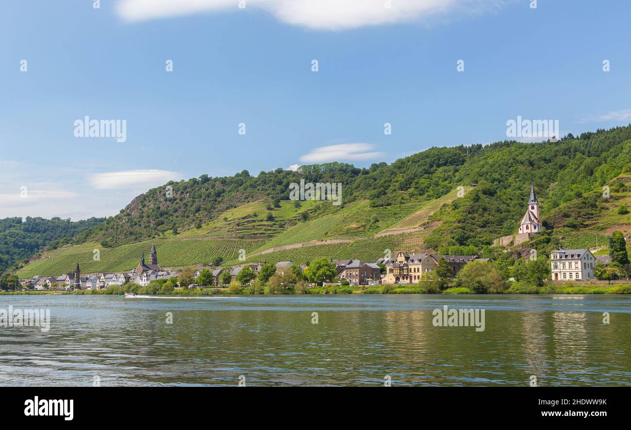 moselle valley, moselle river, moselle valleys, moselle rivers Stock ...