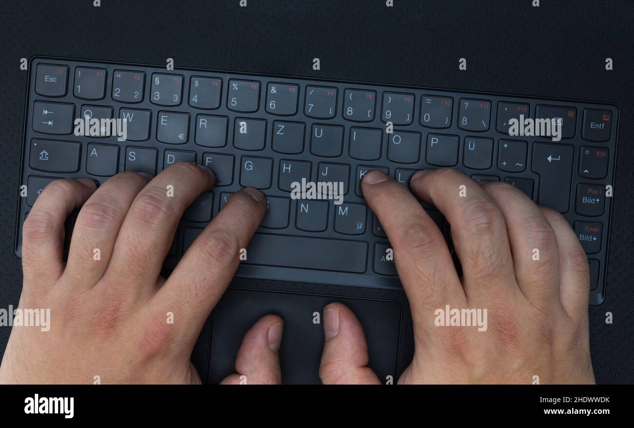 typing, computer keyboard, stenographer, computer keyboards Stock Photo ...